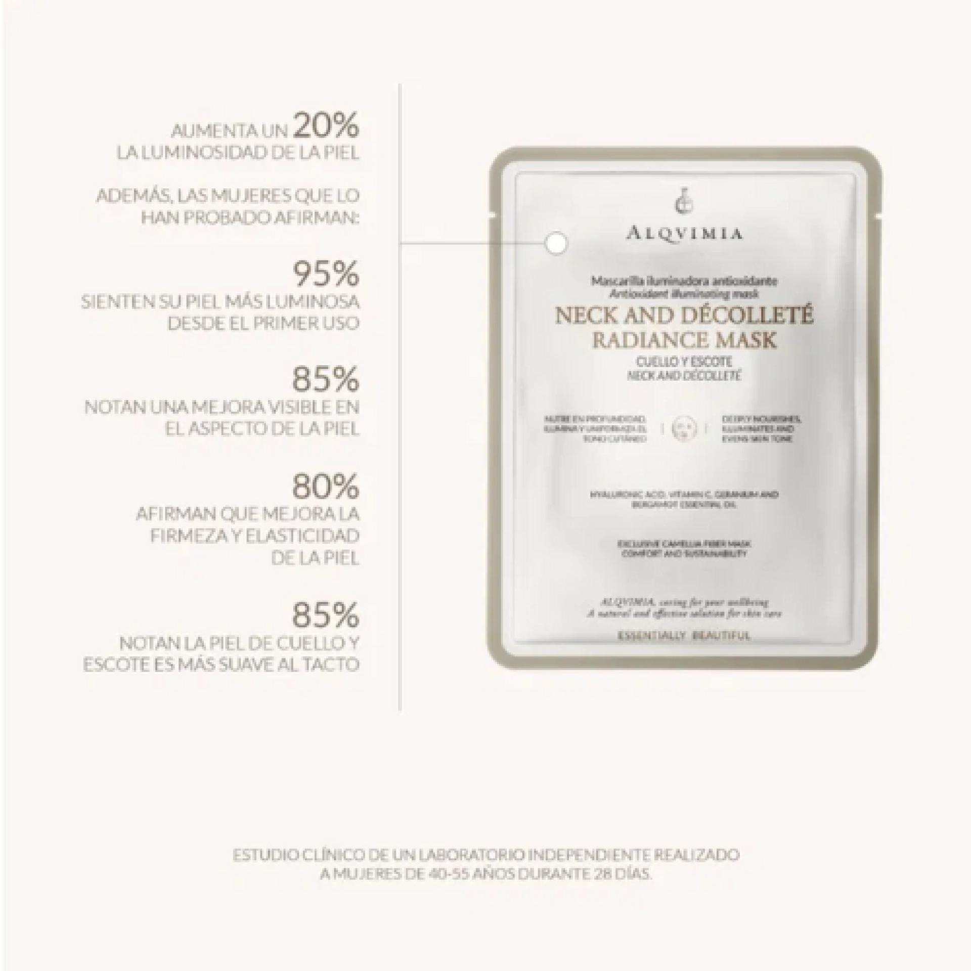 Neck and Décolleté Mask Alqvimia – Cuello y Escote